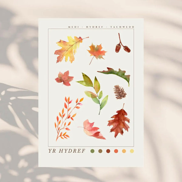 Welsh Seasons print | Welsh art, prints and posters | Adra
