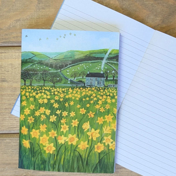 Daffodils notebook | Welsh Stationery | Adra