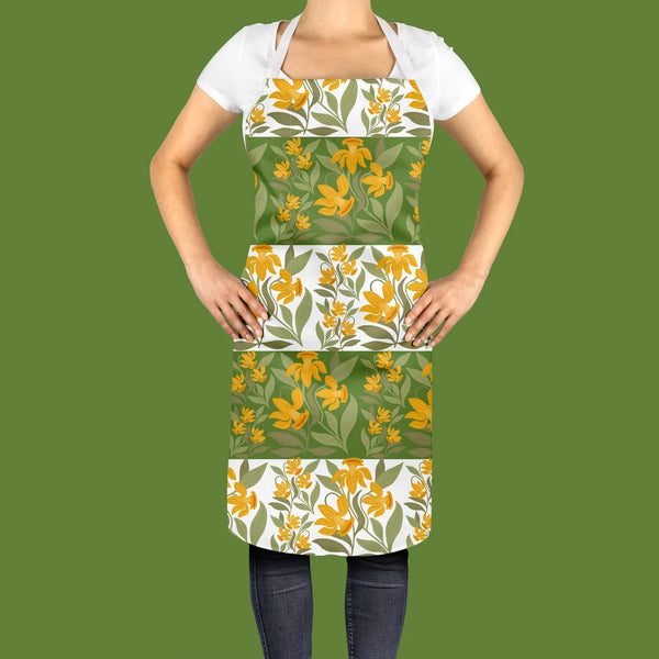 Daffodils apron | Welsh Kitchen Textiles | Adra