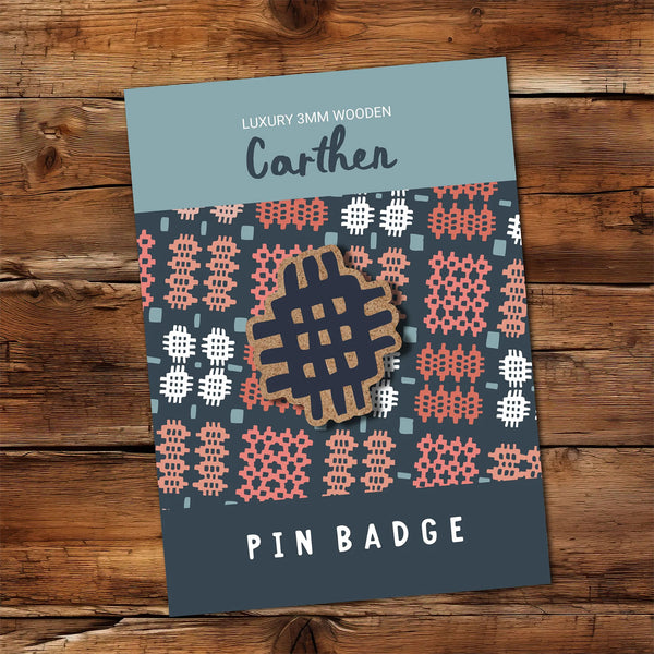 Carthen Motif Pin Badge | Welsh Brooches & Badges | Adra
