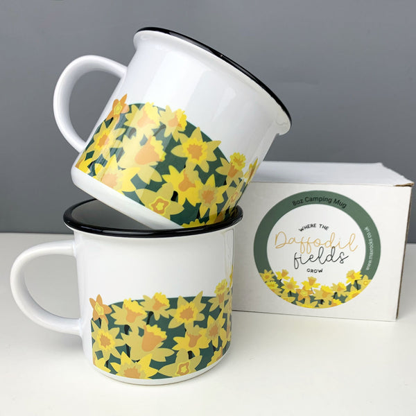 Daffodils cup | Welsh mugs and tableware | Adra
