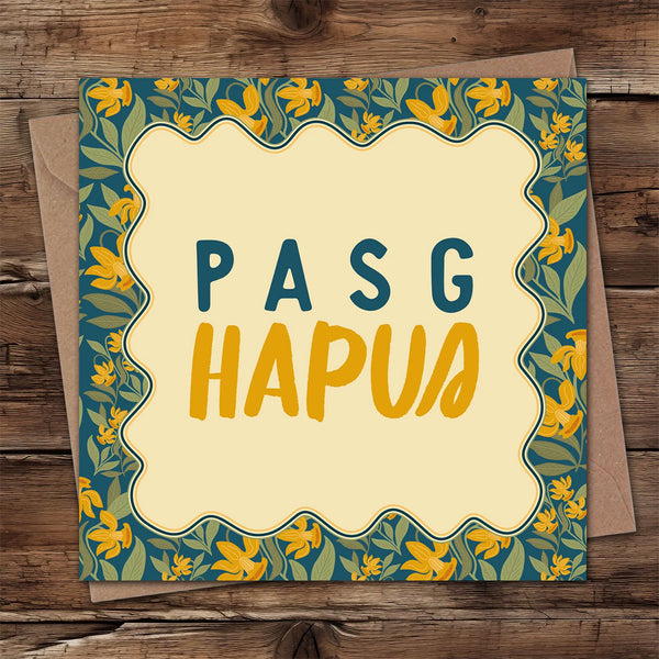 Pasg Hapus Easter Card | Welsh Greeting Cards | Adra