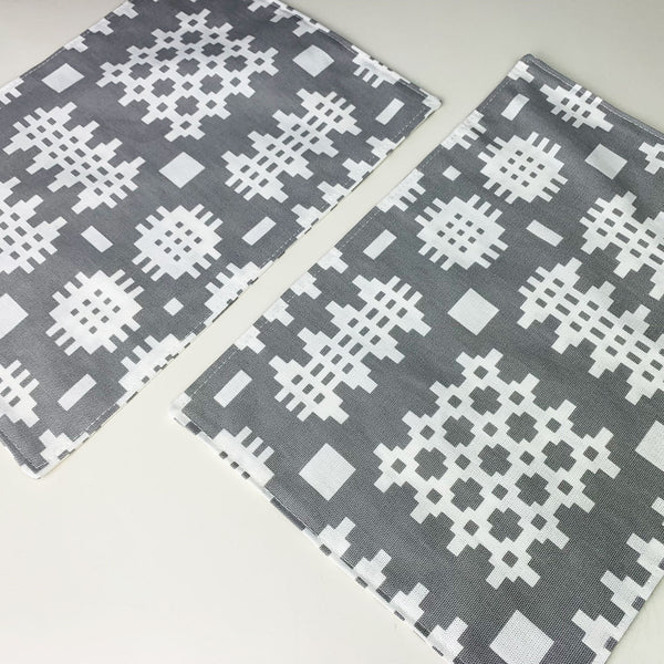 Welsh Blanket Print Table Mats | Welsh Kitchen Textiles | Adra