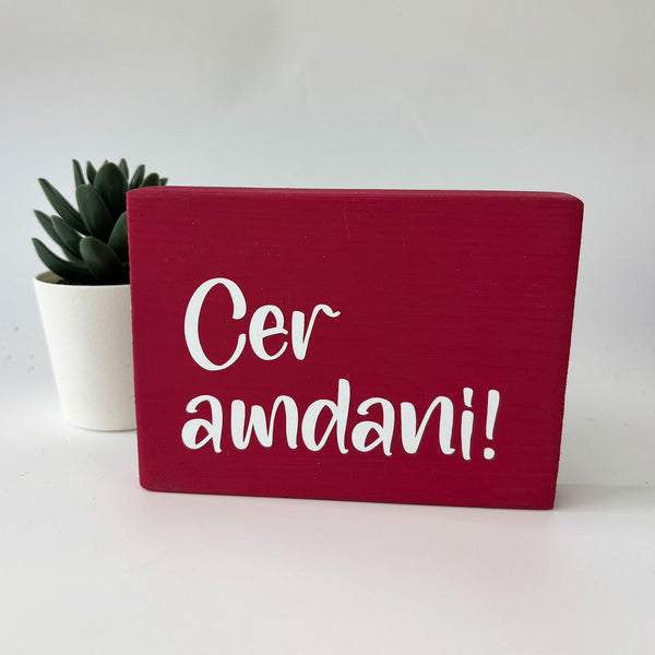 Cer Amdani block art | Welsh Home Accessories | Adra