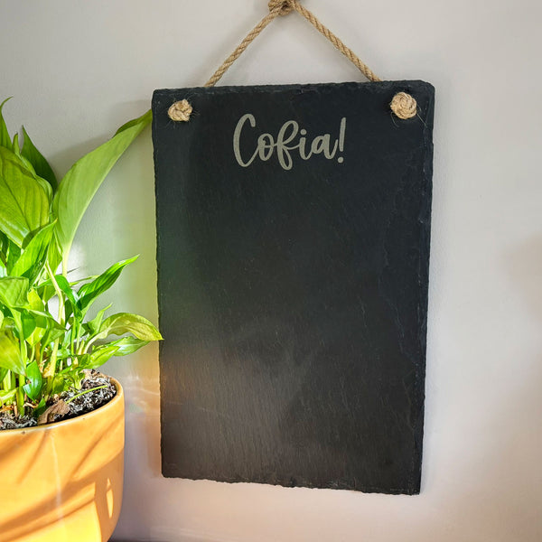 Welsh slate memo board | Welsh stationery | Adra