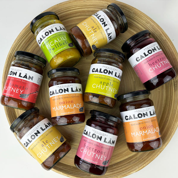 Welsh chutney Gift Set | Calon Lân Jams & Chutneys | Adra