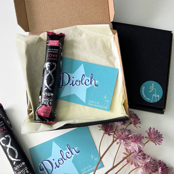 Mini Diolch Letterbox Gift | Welsh Hampers and gift sets | Adra