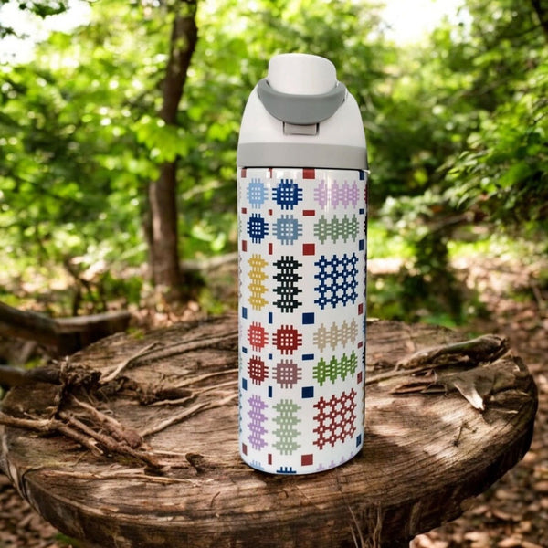 Welsh Blanket Water Bottle | Welsh Kitchen Accessories | Adra