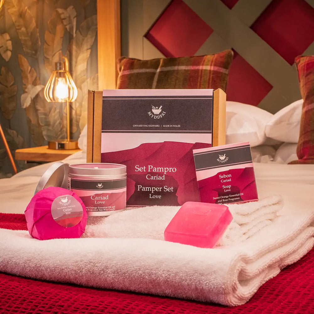 Cariad Pamper Kit | Welsh Toiletries by Myddfai | Adra