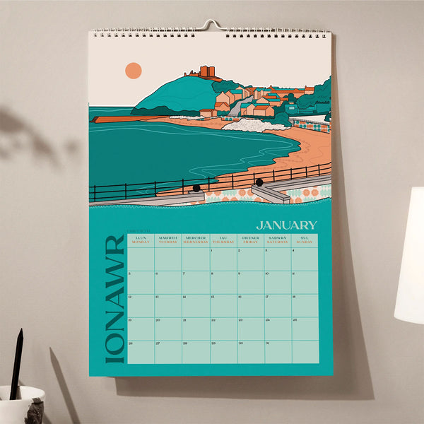 Welsh 2026 Calendar | Welsh Stationery| Adra