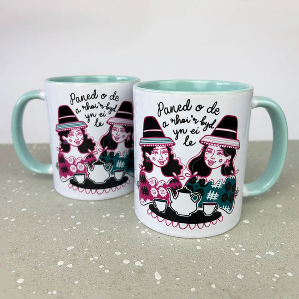 Welsh Paned o de Mug | Welsh Mugs | Adra