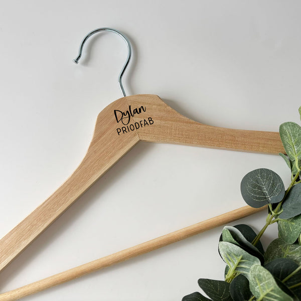 Personalised wedding hanger | Welsh Wedding Gifts | Adra