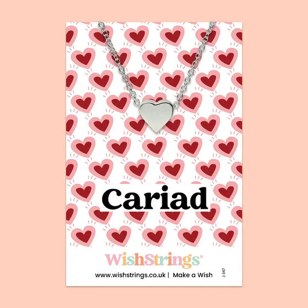 Welsh Cariad Necklace | Handmade Jewellery by WishStrings | Adra