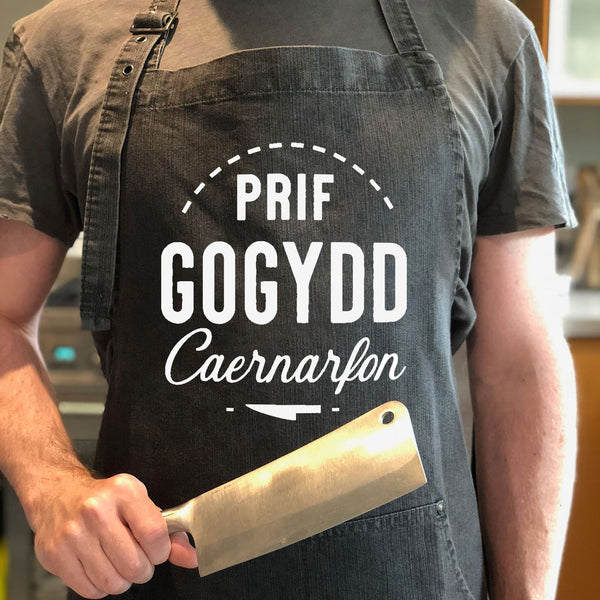 Personalised Head Chef Apron | Welsh Kitchen Textiles | Adra